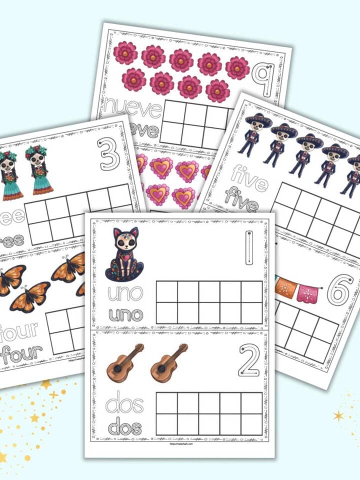 Spanish preschool printables Archives - The Artisan Life