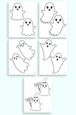 Free Halloween Ghost Printable Templates - The Artisan Life