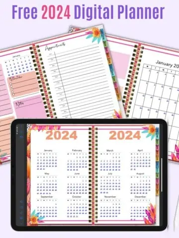 Free Digital Planner (with hyperlinks!) - The Artisan Life