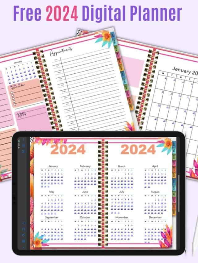 Free Digital Planner (with hyperlinks!) - The Artisan Life