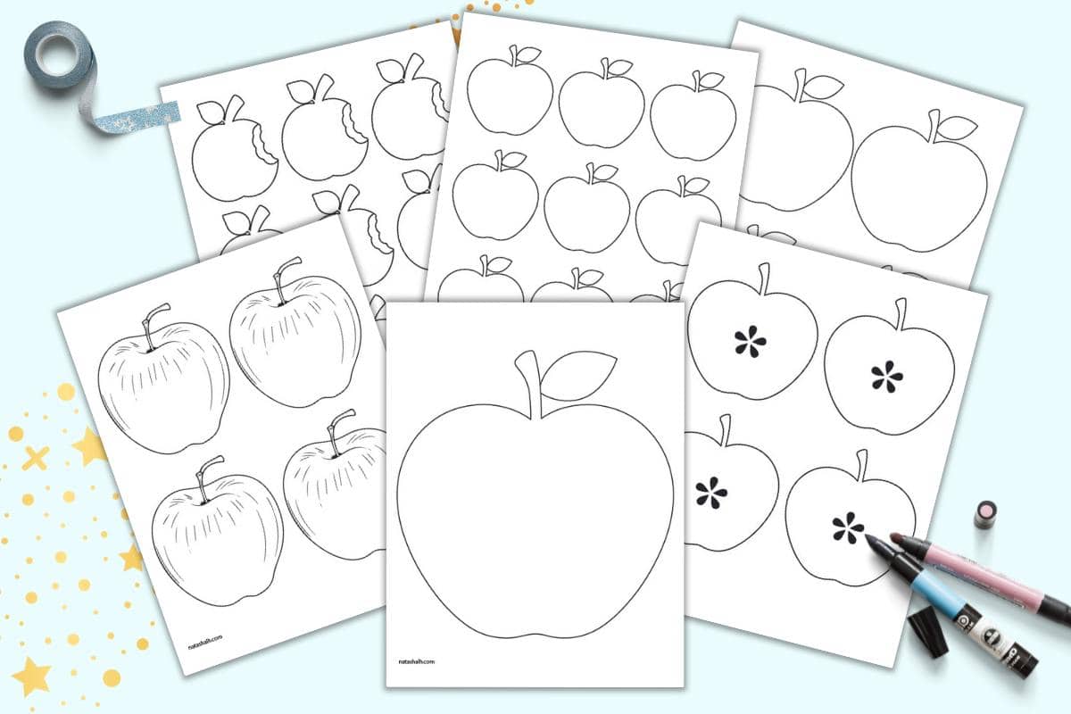 Free Apple Pattern Printable Templates - The Artisan Life