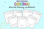 Free Printable Directed Drawing for Kids - Christmas - The Artisan Life