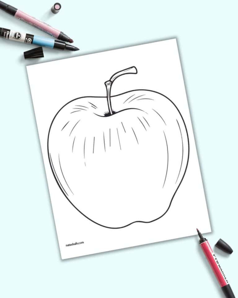 Free Apple Pattern Printable Templates - The Artisan Life