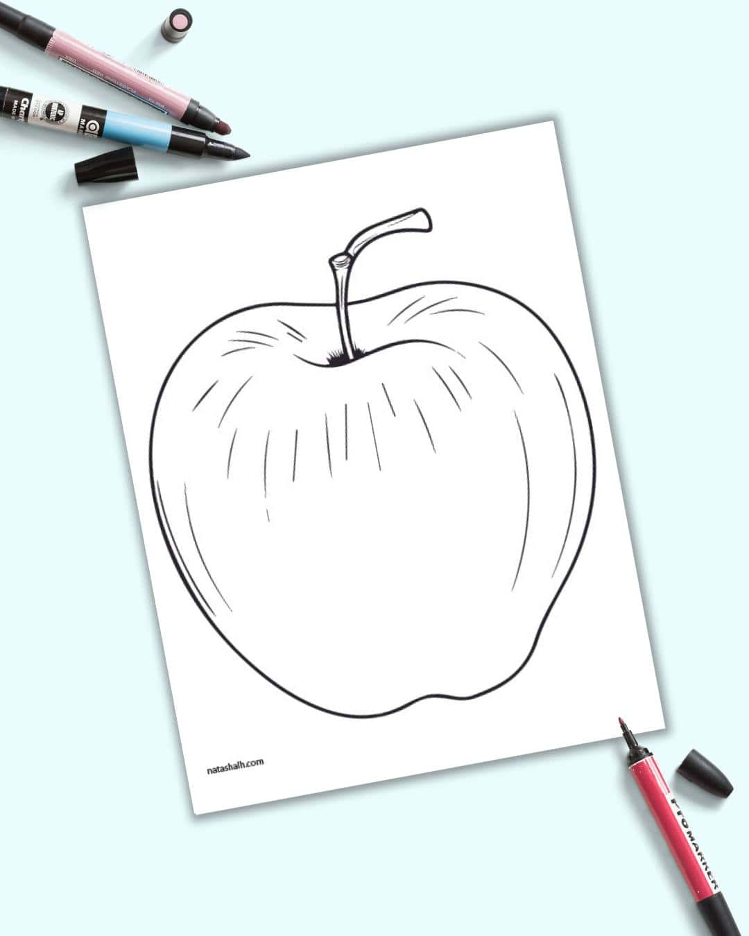 Free Apple Pattern Printable Templates - The Artisan Life