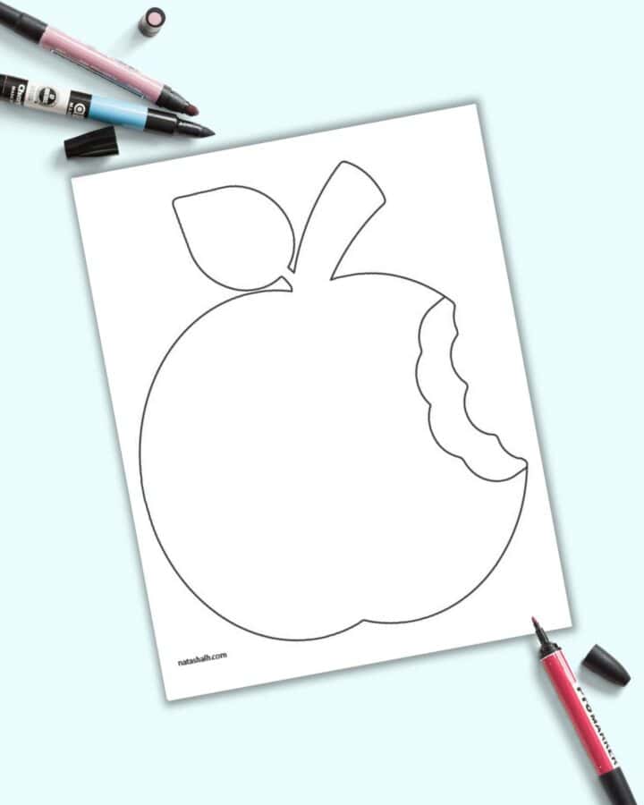 Free Apple Pattern Printable Templates - The Artisan Life