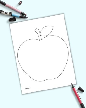 Free Apple Pattern Printable Templates - The Artisan Life