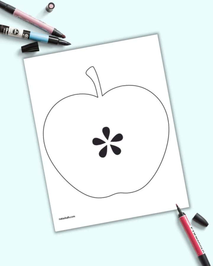 Free Apple Pattern Printable Templates - The Artisan Life