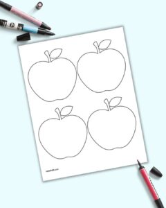 Free Apple Pattern Printable Templates - The Artisan Life