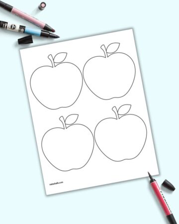 Free Apple Pattern Printable Templates - The Artisan Life