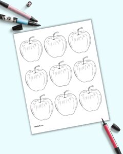 Free Apple Pattern Printable Templates - The Artisan Life