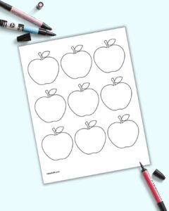 Free Apple Pattern Printable Templates - The Artisan Life