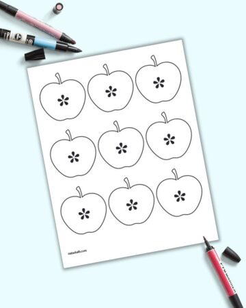 Free Apple Pattern Printable Templates - The Artisan Life