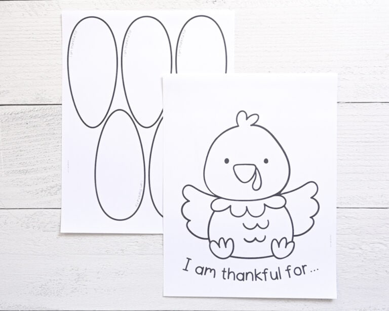 Free Thanksgiving Thankful Turkey Printable - The Artisan Life