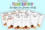 Free Printable Thanksgiving Double Ten Frame Counting Cards - The ...