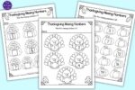 Free Printable Thanksgiving Missing Number Worksheets - The Artisan Life