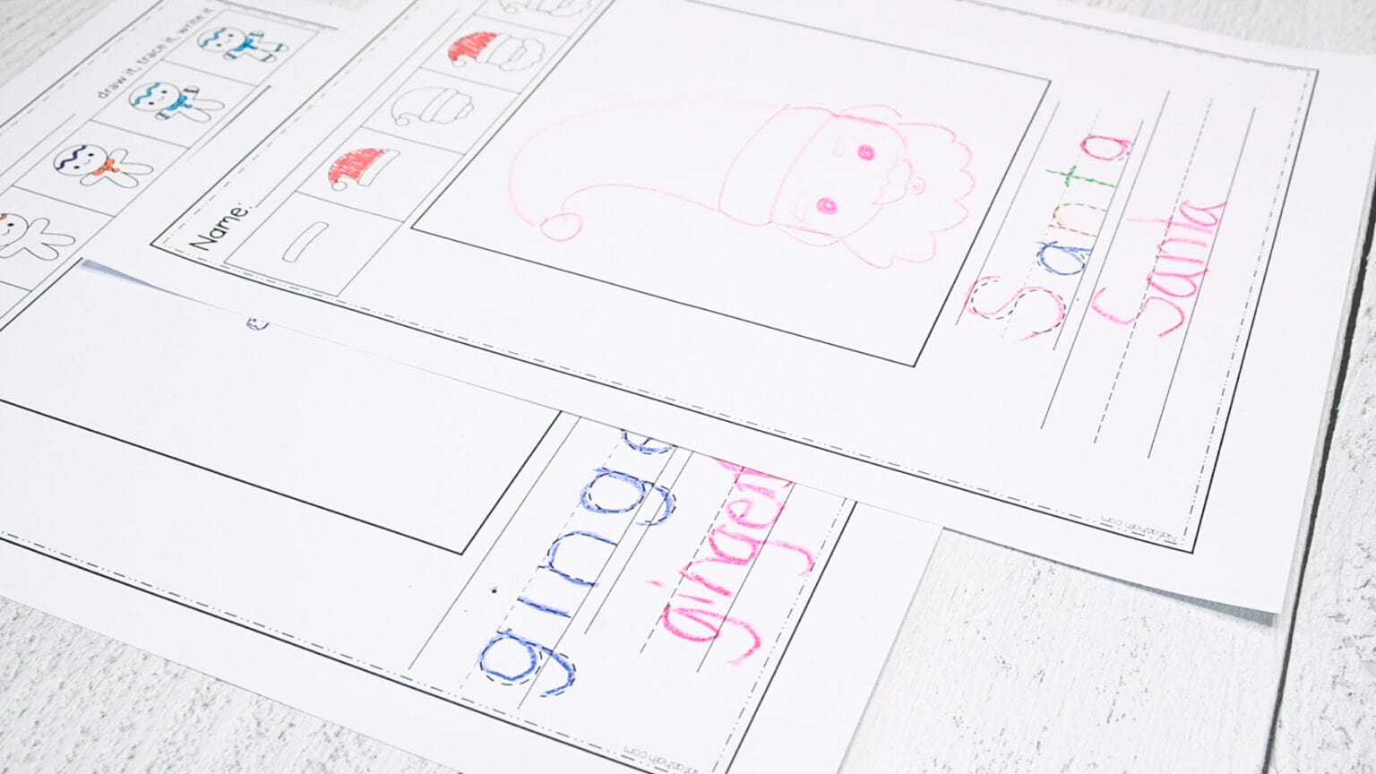 Free Printable Directed Drawing for Kids - Christmas - The Artisan Life