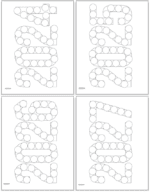 Free Printable New Year's Dot Marker Coloring Pages - The Artisan Life