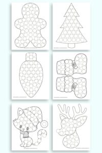 13+ Free Christmas Dot Marker Printables (no-prep activity for kids ...
