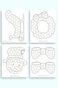 13+ Free Christmas Dot Marker Printables (no-prep activity for kids ...