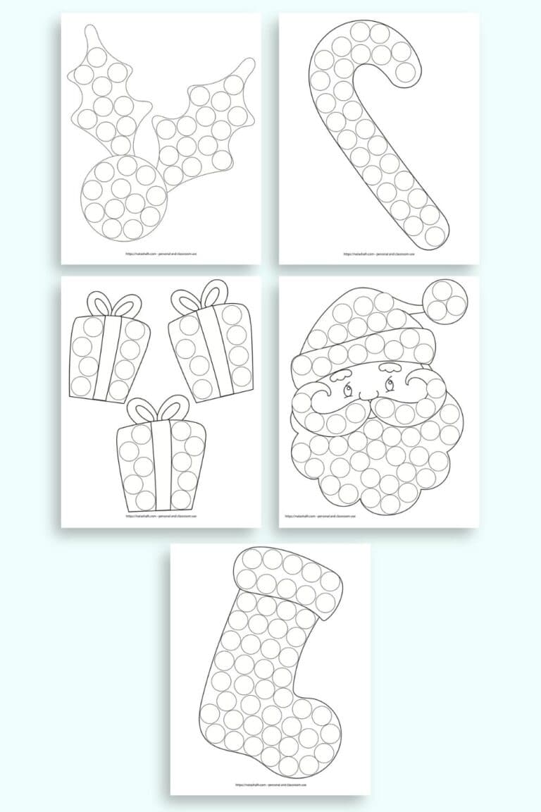13+ Free Christmas Dot Marker Printables (no-prep activity for kids ...