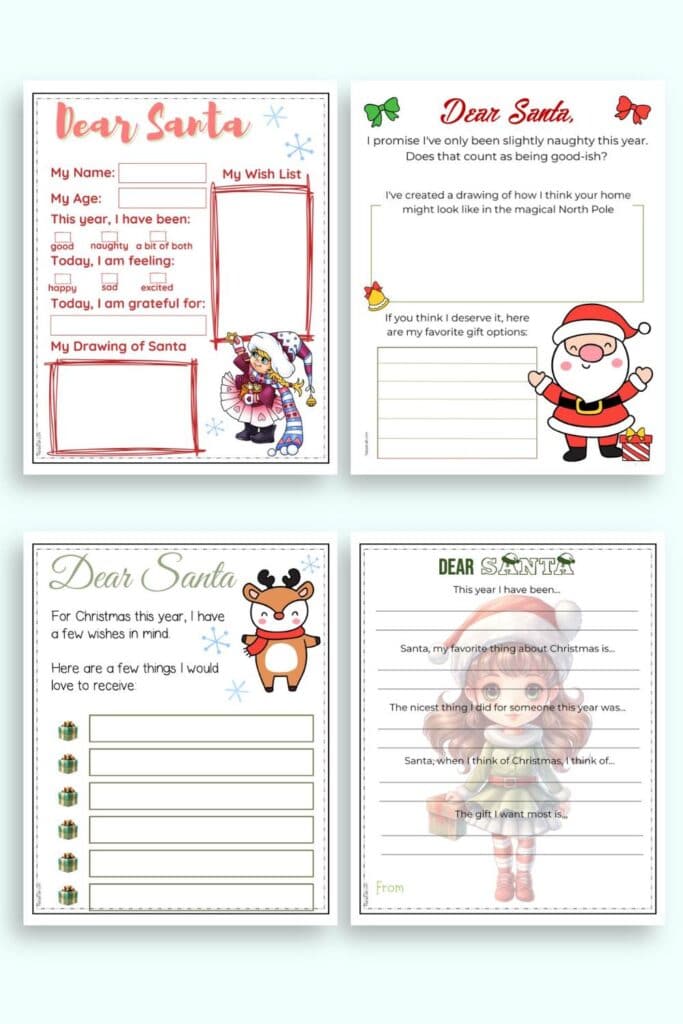 Free Dear Santa Printables - The Artisan Life