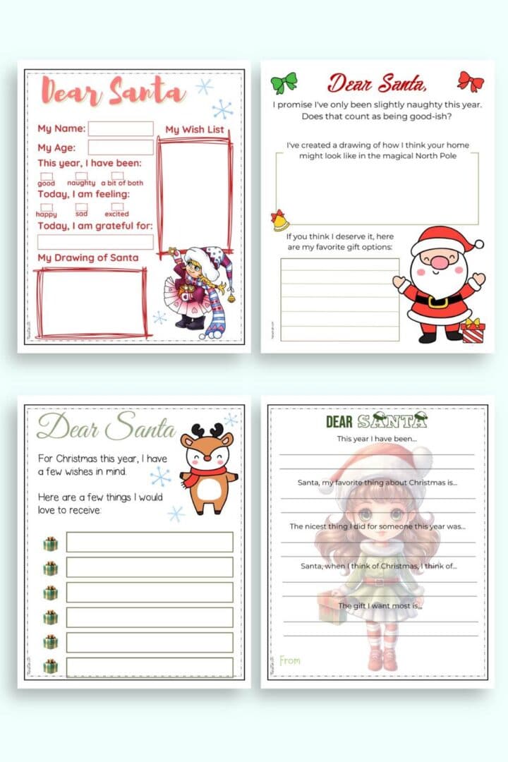 Free Dear Santa Printables - The Artisan Life
