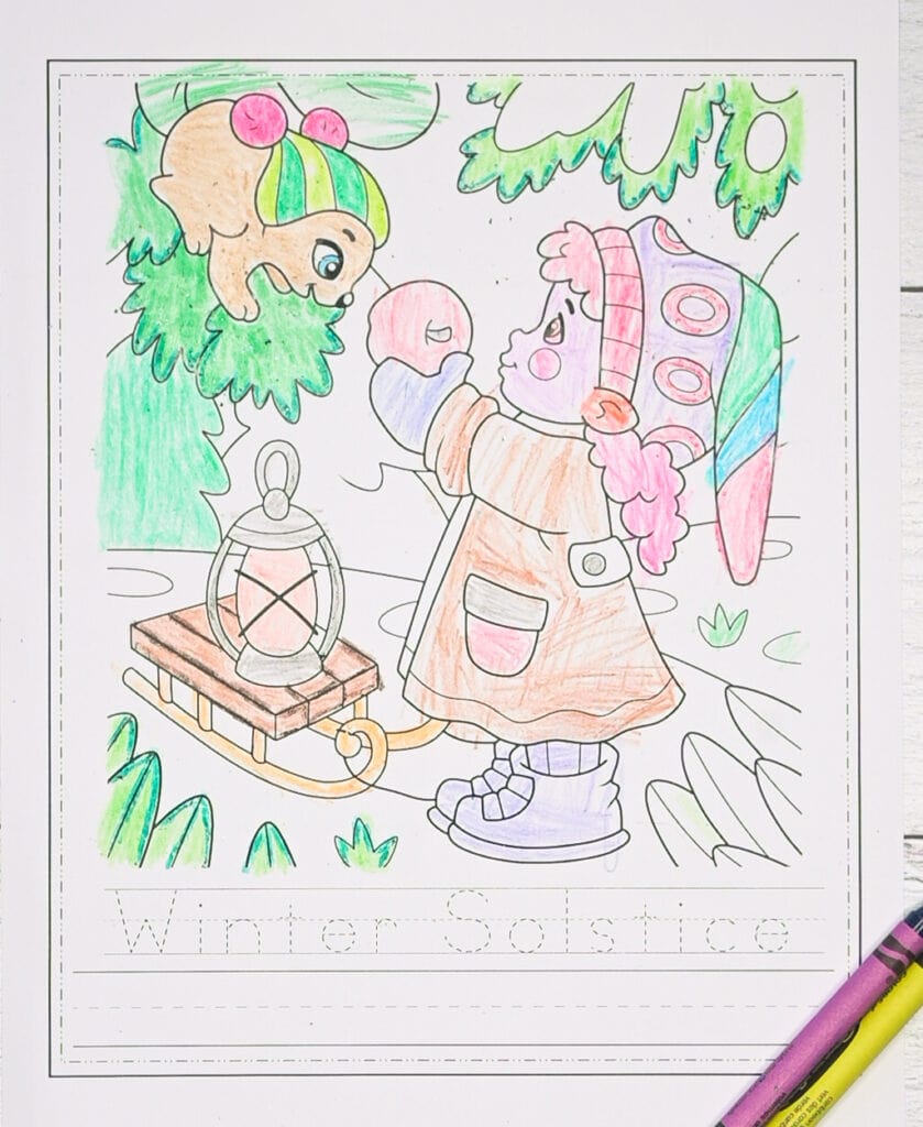 Free Printable First Day of Winter Worksheets - The Artisan Life