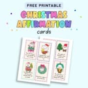 Free Printable Affirmation Cards for Christmas - The Artisan Life