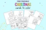 Free Printable Christmas Cards to Color - The Artisan Life