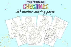 13+ Free Christmas Dot Marker Printables (no-prep activity for kids ...