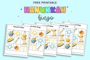 Hanukkah bingo cards free printable - The Artisan Life