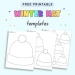 Free Winter Hat Template Printables - The Artisan Life