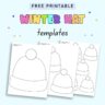 Free Winter Hat Template Printables - The Artisan Life