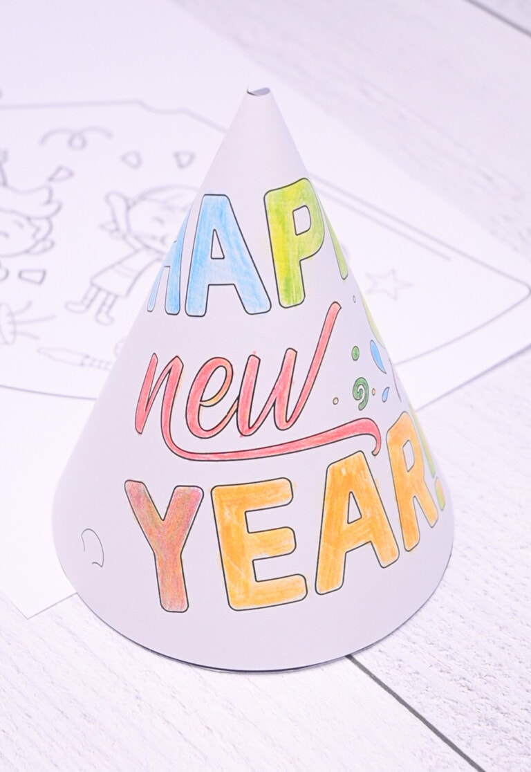 Free New Year's Hat Printable - The Artisan Life