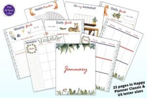 January Planner Printables - The Artisan Life