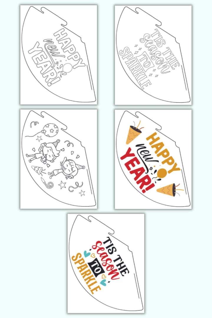 Free New Year's Hat Printable - The Artisan Life