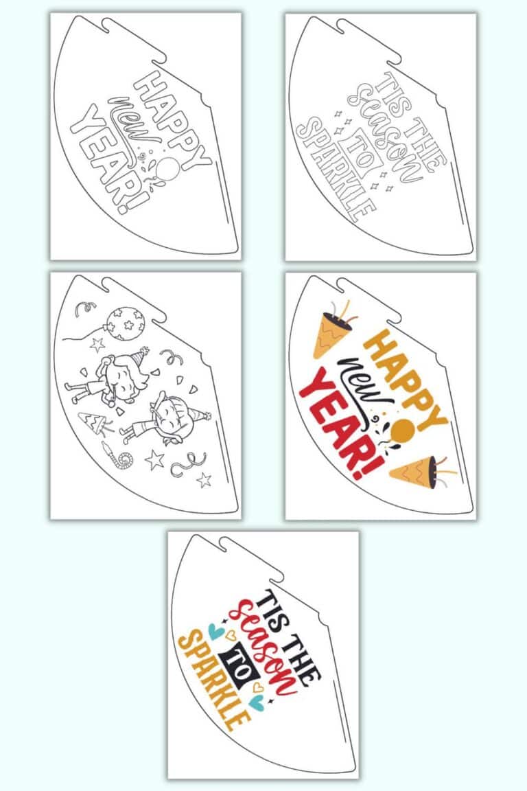 Free New Year's Hat Printable - The Artisan Life