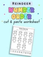 Free Printable Christmas Number Order Worksheet - The Artisan Life
