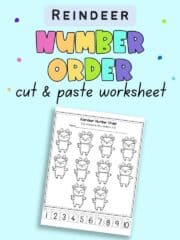 Free Printable Christmas Number Order Worksheet - The Artisan Life