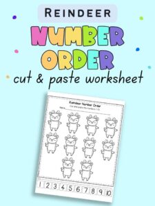 Free Printable Christmas Number Order Worksheet - The Artisan Life