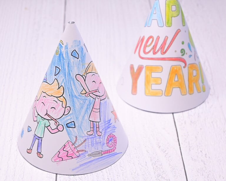 Free New Year's Hat Printable - The Artisan Life