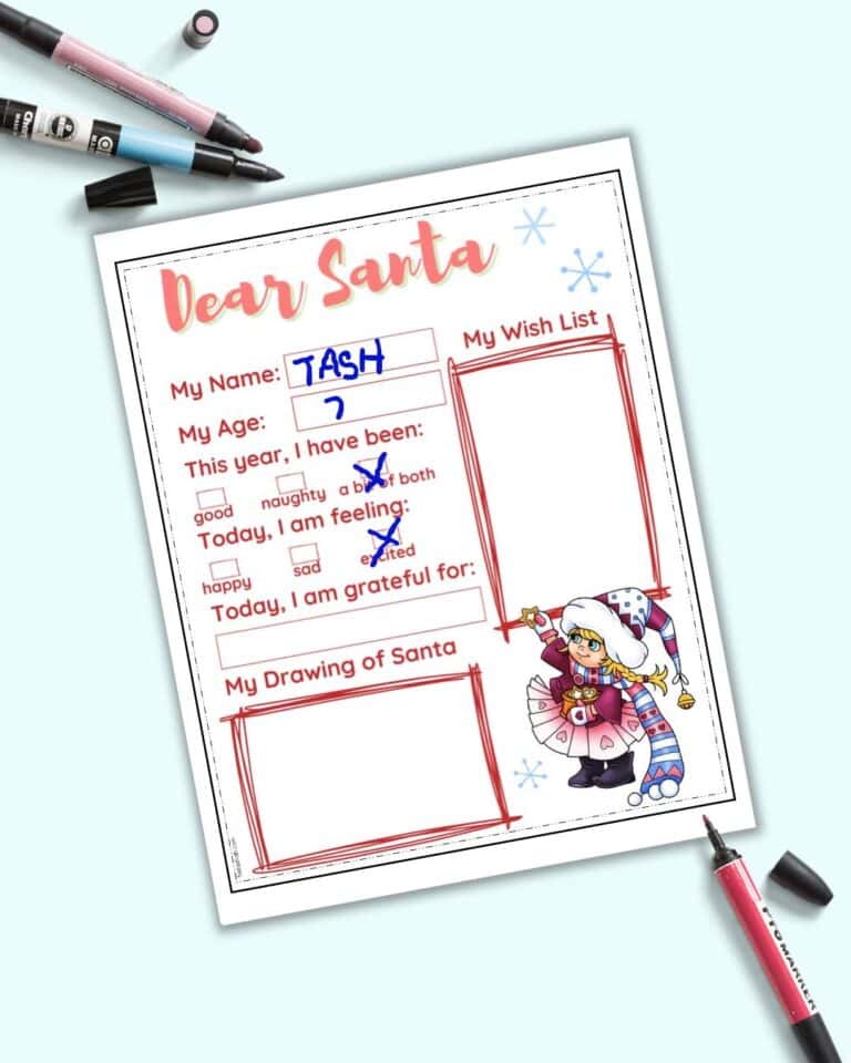 Free Dear Santa Printables - The Artisan Life