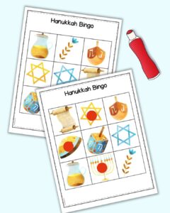 Hanukkah bingo cards free printable - The Artisan Life