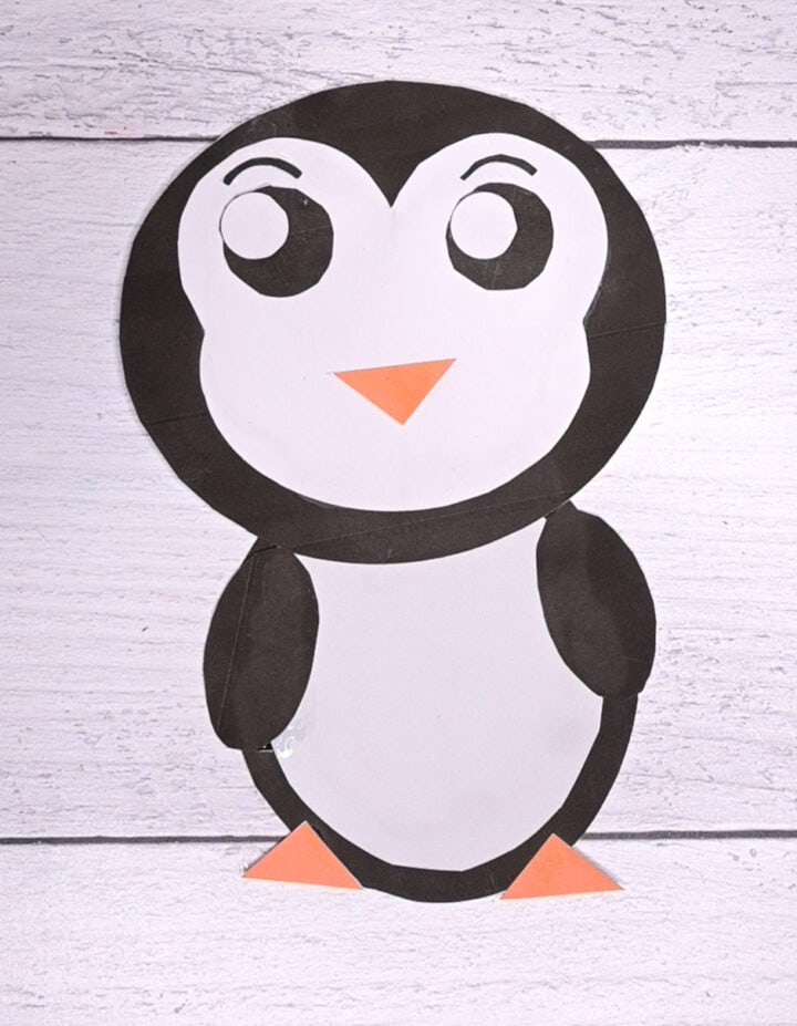 Free Printable Penguin Craft (cut & paste penguin) - The Artisan Life