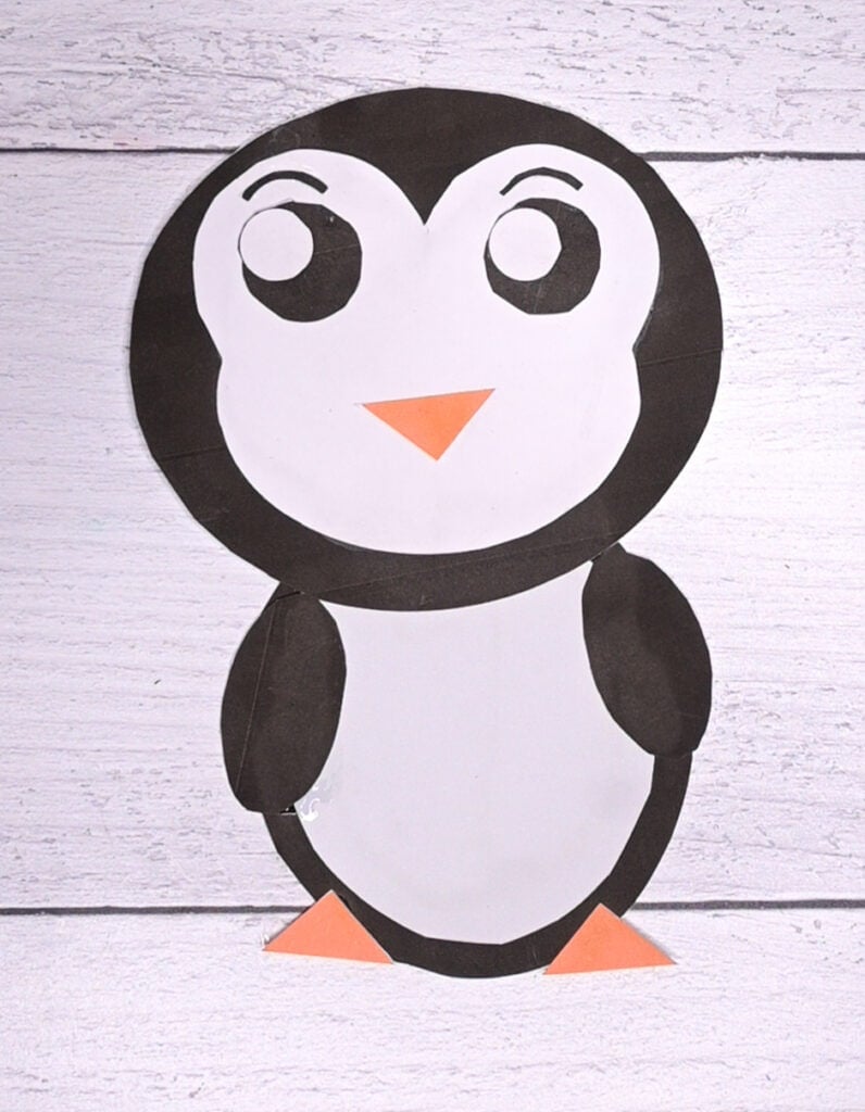Free Printable Penguin Craft (cut & paste penguin) - The Artisan Life