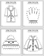 Free Connect the Dots Winter Printables - The Artisan Life