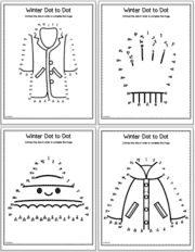 Free Connect the Dots Winter Printables - The Artisan Life
