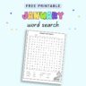 January Word Search Free Printable - The Artisan Life