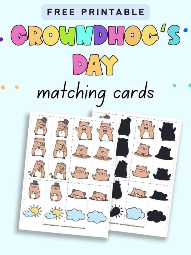 Free Printable Matching Card Games - The Artisan Life