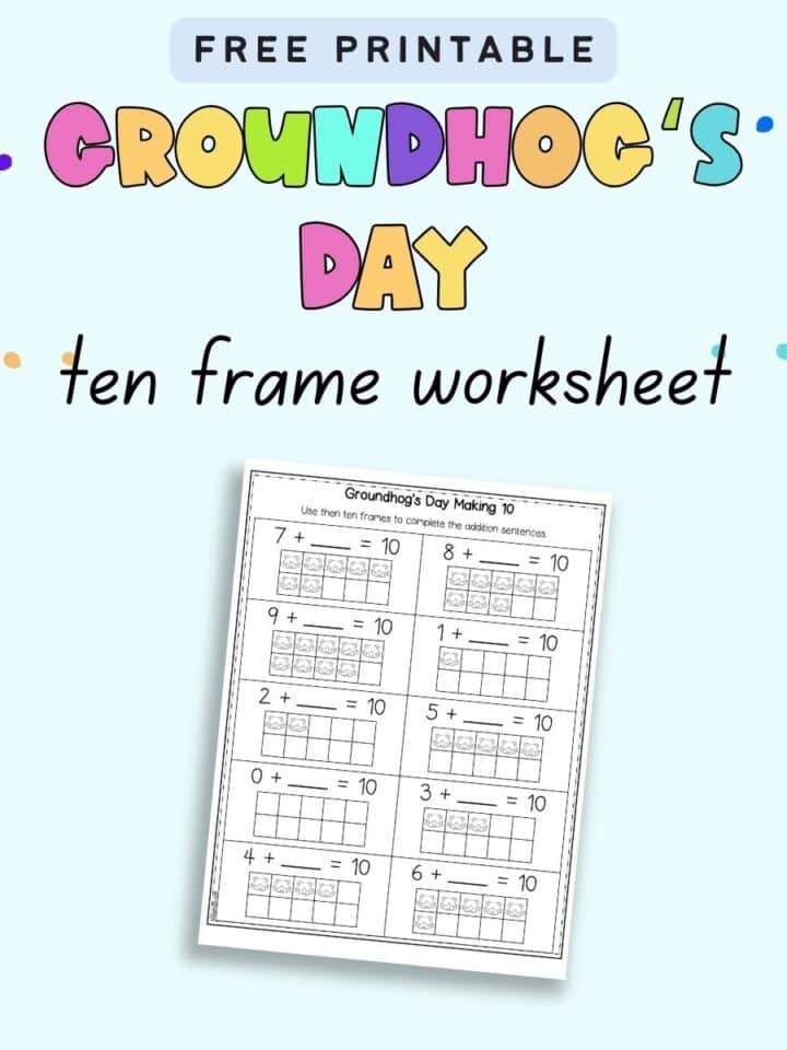 Kindergarten worksheets Archives - The Artisan Life